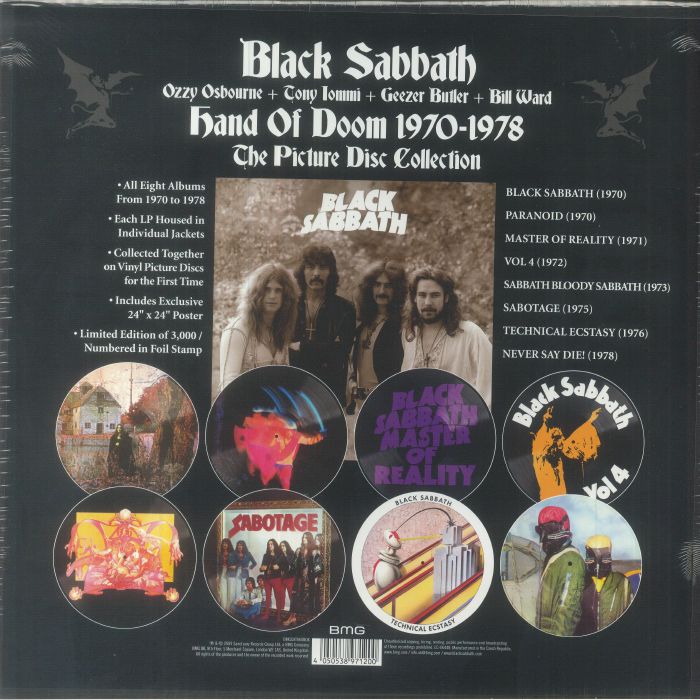 BLACK SABBATH - Hand Of Doom 1970-1978 (Super Deluxe Edition) Vinyl at ...
