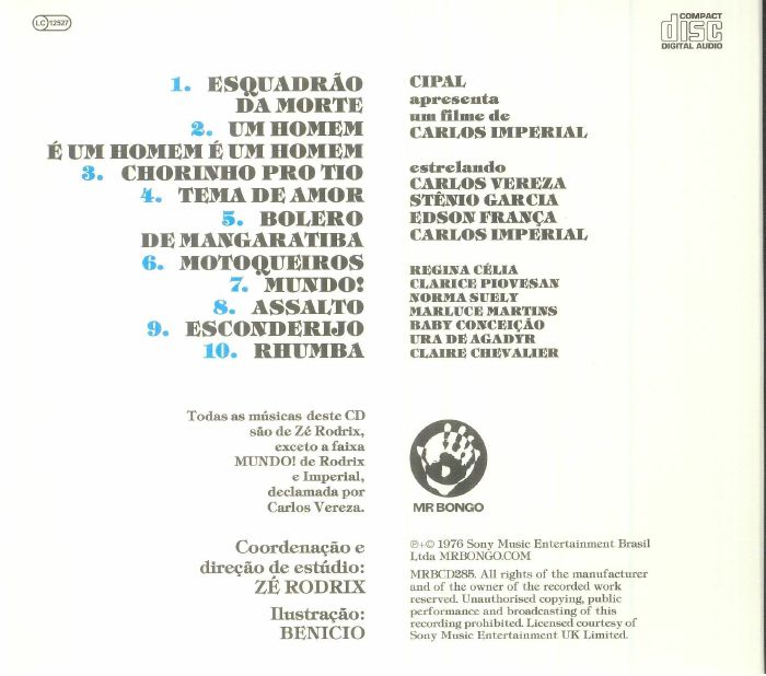 ZE RODRIX E A AGENCIA DE MAGICOS - O Esquadrao Da Morte (Soundtrack) CD ...