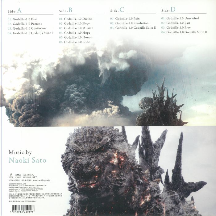 Naoki SATO - Godzilla Minus One (Soundtrack) Vinyl at Juno Records.