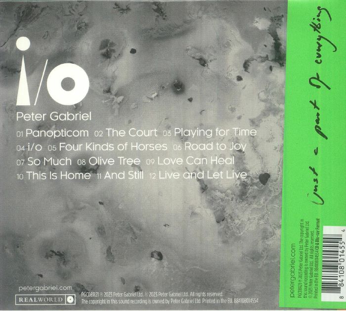 Peter GABRIEL - I/O CD at Juno Records.