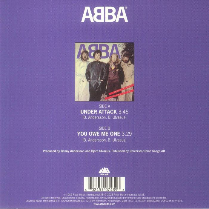 ABBA - Under Attack (reissue) Vinyl at Juno Records.