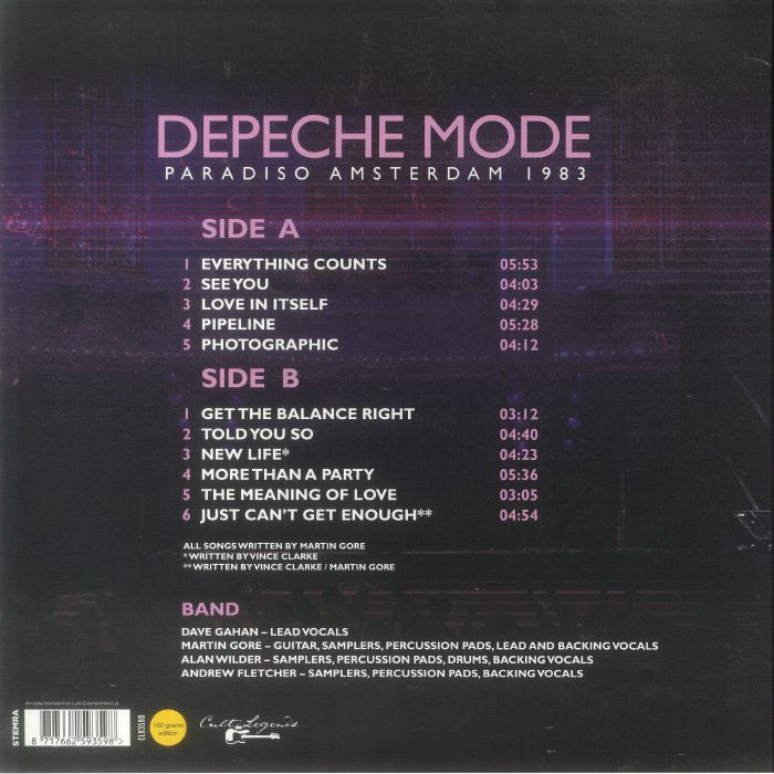 DEPECHE MODE - Paradiso Amsterdam 1983 Vinyl at Juno Records.