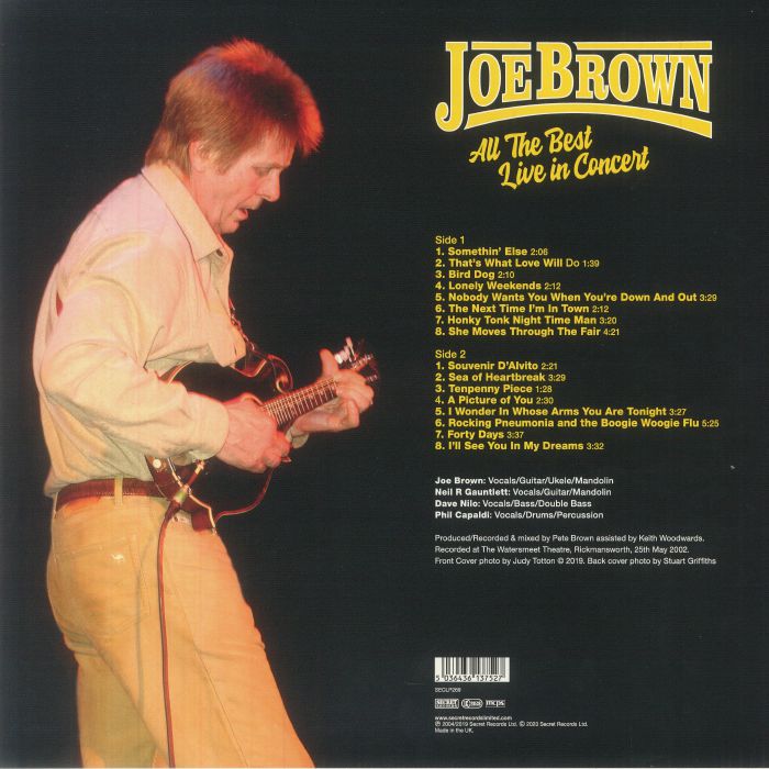 Joe BROWN - All The Best Live In Concert Vinyl at Juno Records.
