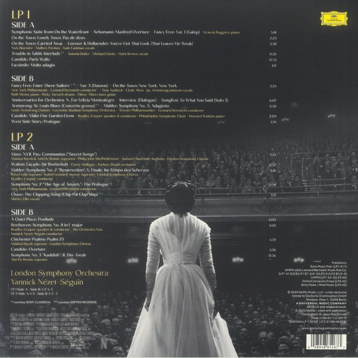 Leonard BERNSTEIN/YANNICK NEZET SEGUIN/LONDON SYMPHONY ORCHESTRA/BRADLEY COOPER - Maestro: Music ...