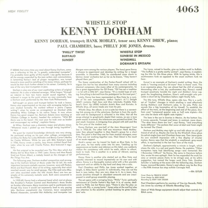 Kenny DORHAM - Whistle Stop (Remastered) (Collector s Edition) Vinyl at ...