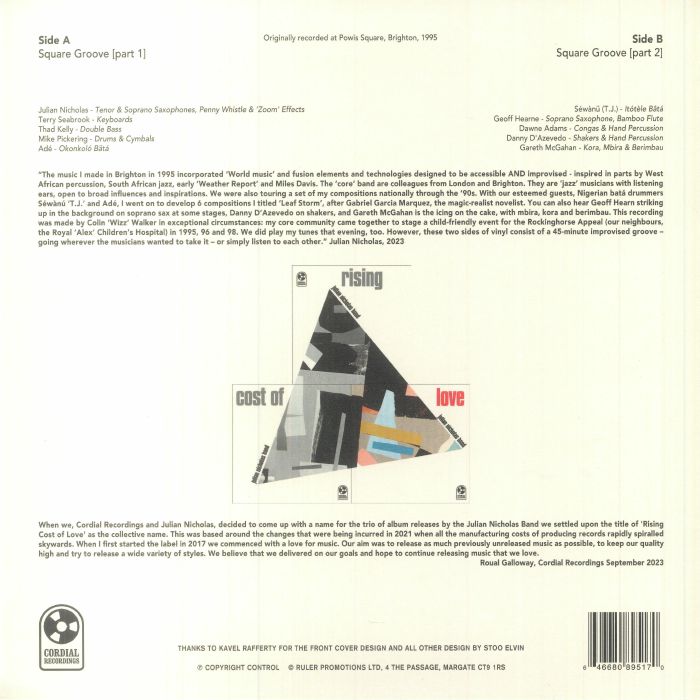 JULIAN NICHOLAS BAND - Love Vinyl at Juno Records.