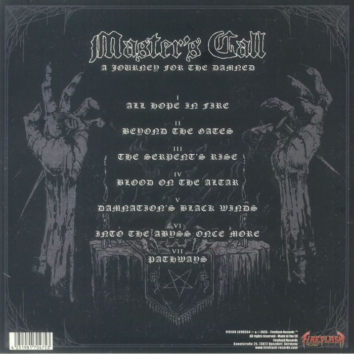 MASTER'S CALL - A Journey For The Damned Vinyl at Juno Records.