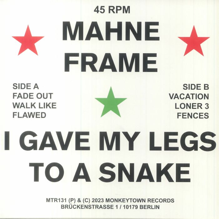 Mahne FRAME - I Gave My Legs To A Snake Vinyl at Juno Records.