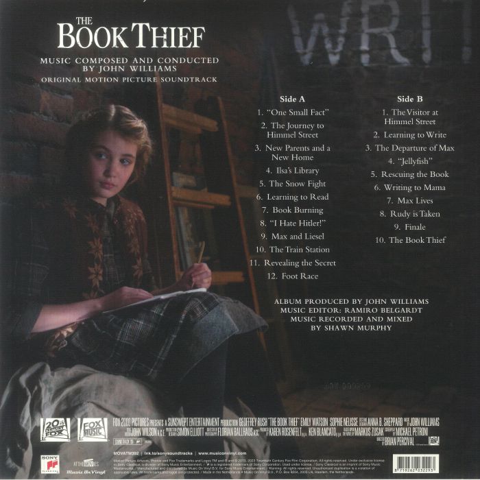 John WILLIAMS - The Book Thief (Soundtrack) (10th Anniversary Edition ...