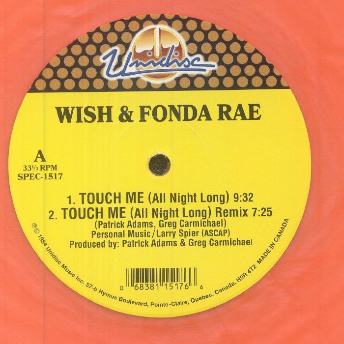 WISH/FONDA RAE/LA RITA GASKIN - Touch Me (All Night Long) Vinyl at Juno ...
