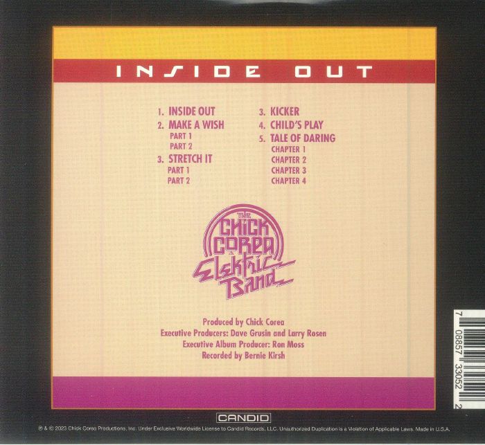 CHICK COREA ELEKTRIC BAND - Inside Out CD at Juno Records.