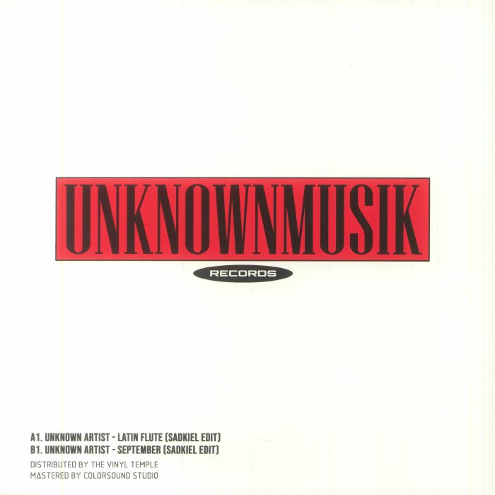 UNKNOWN MUSIK - Unknown Musik 001 Vinyl at Juno Records.