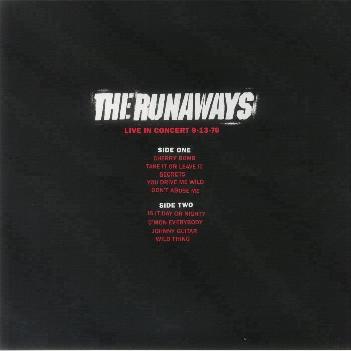 The RUNAWAYS - Live In Concert At The Starwood Los Angeles 9/13/76 ...