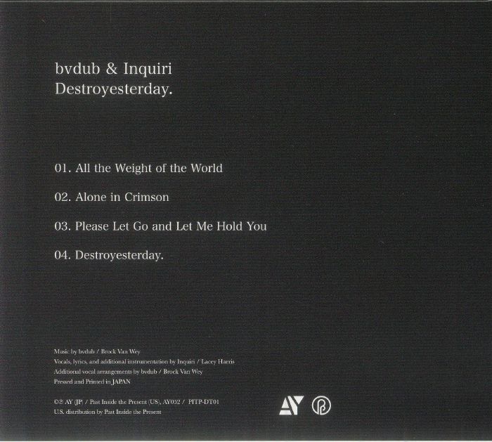 BVDUB/INQUIRI - Destroyesterday CD at Juno Records.