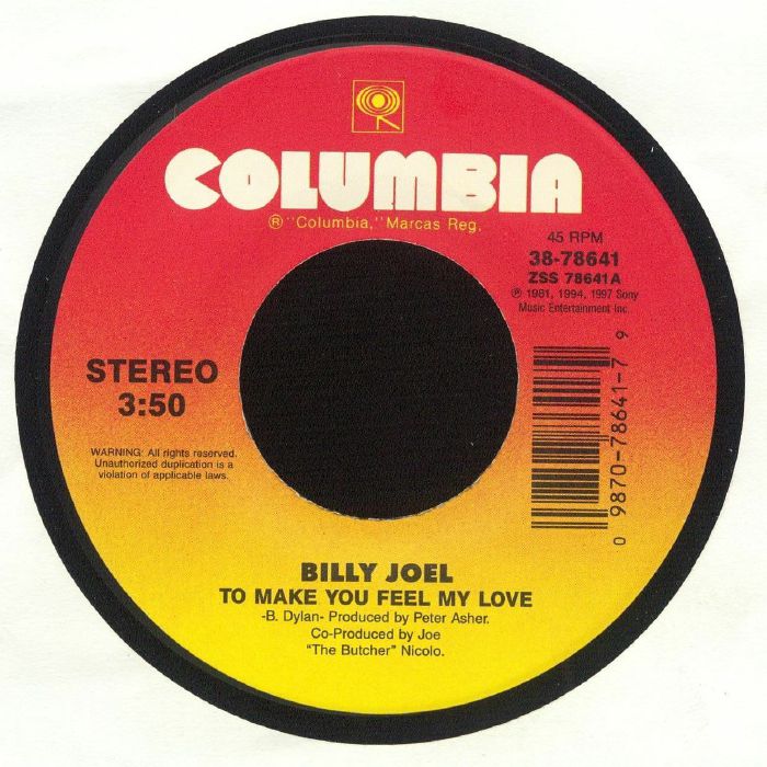 Billy JOEL - To Make You Feel My Love Vinyl at Juno Records.