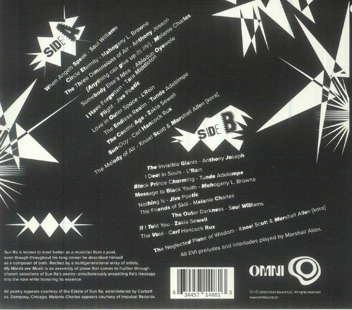 VARIOUS - My Words Are Music: A Celebration Of Sun Ra s Poetry CD at ...