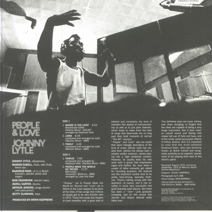 Johnny LYTLE - People & Love (reissue) Vinyl at Juno Records.