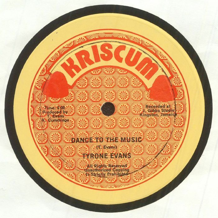 Tyrone EVANS - Dance To The Music Vinyl at Juno Records.