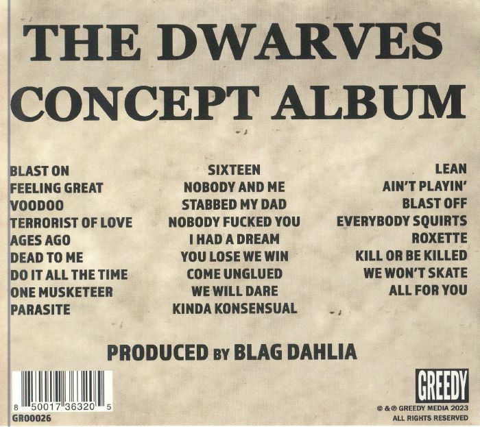 The DWARVES - Concept Album CD at Juno Records.