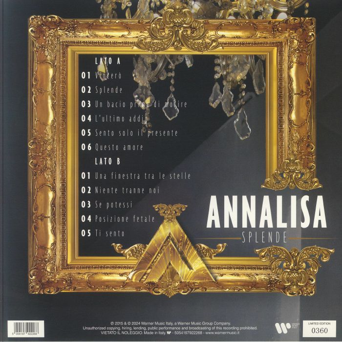 ANNALISA - Splende Vinyl at Juno Records.