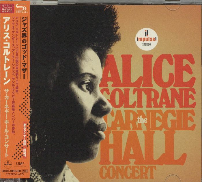 Alice COLTRANE - The Carnegie Hall Concert CD at Juno Records.