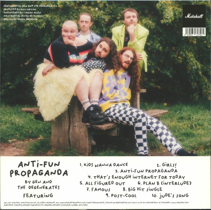 GEN & THE DEGENERATES - Anti Fun Propaganda Vinyl at Juno Records.