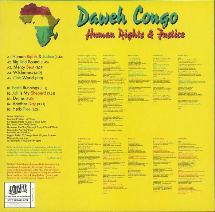 DAWEH CONGO - Human Rights & Justice (reissue) Vinyl at Juno Records.