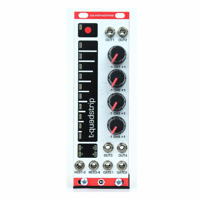 Sound Machines T-Quadstrip 4-Channel CV Recorder & Modulator Module at ...