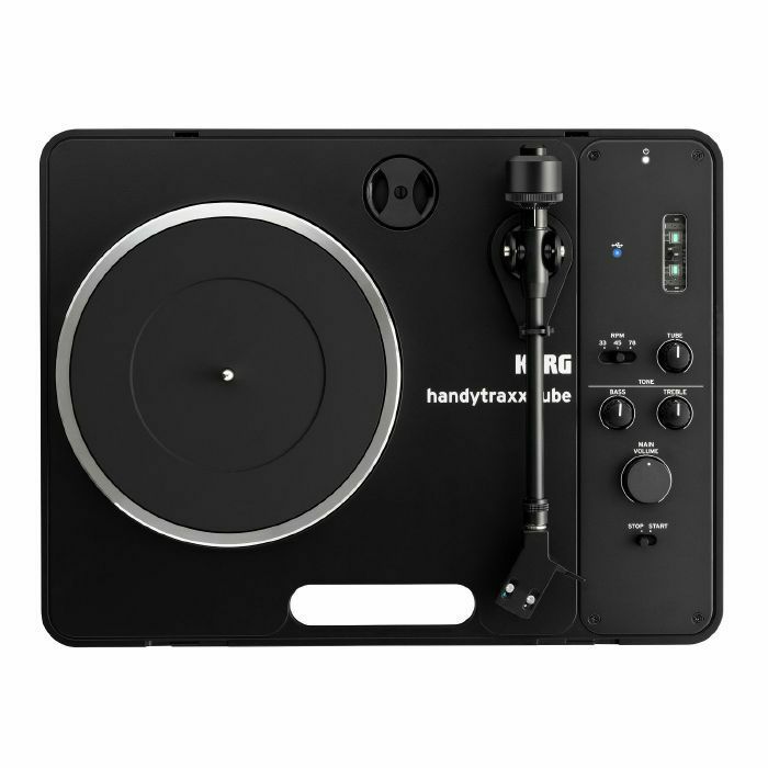 Korg Handytraxx Tube USB Portable Turntable at Juno Records.