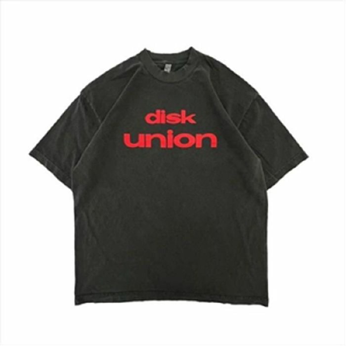 Disk Union Original Tee Garment Dyed (XL, vintage black) at Juno Records.