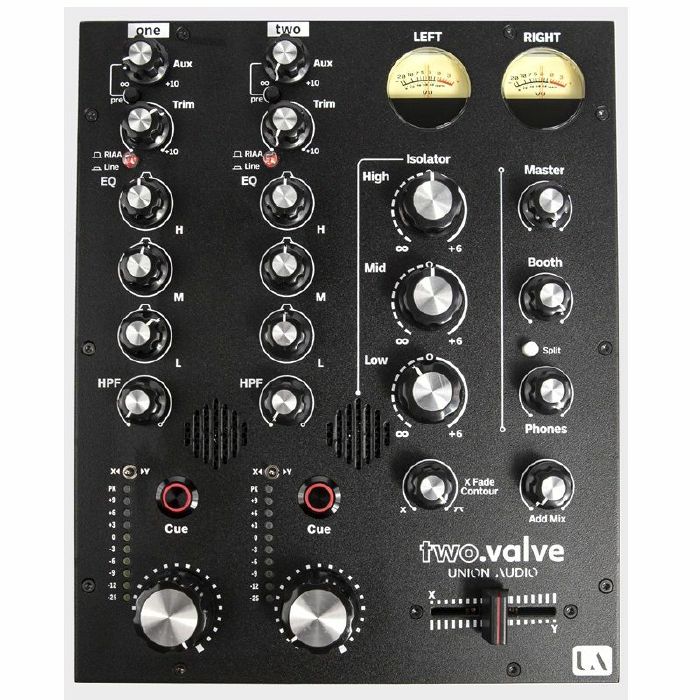 Union Audio two.valve 2-Channel Rotary DJ Mixer with X-Fader at Juno Records.