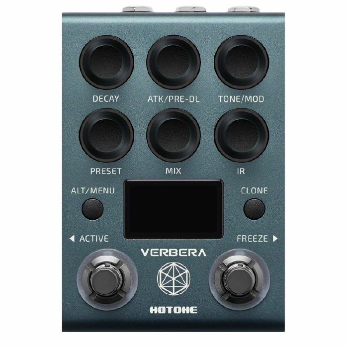 Hotone Verbera Stereo Multi-Mode Convolution Reverb Effects Pedal at Juno Records.