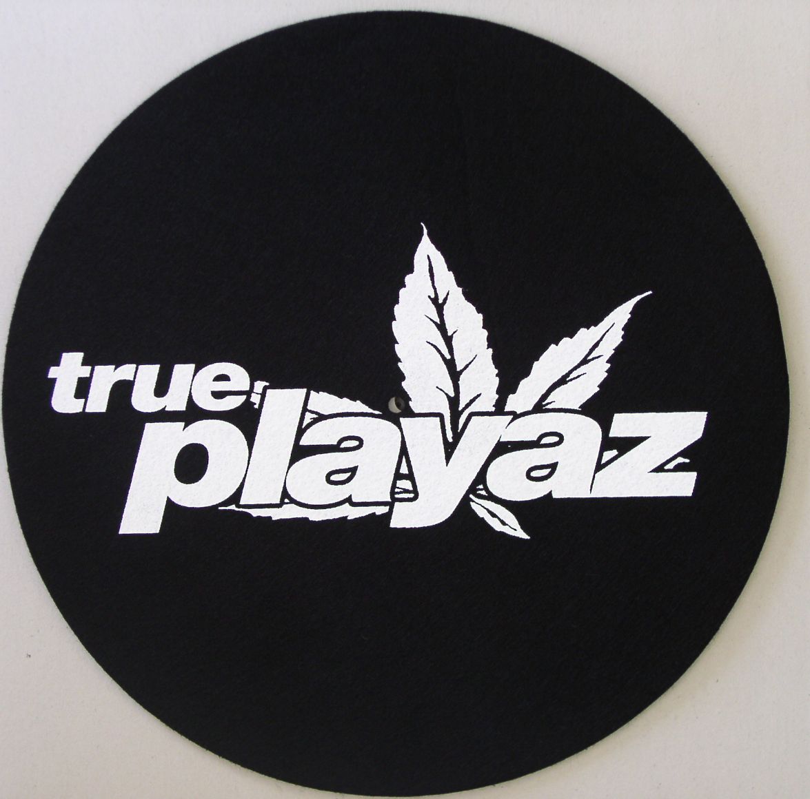 Slipmats (black slipmats with white logo) at Juno Records.