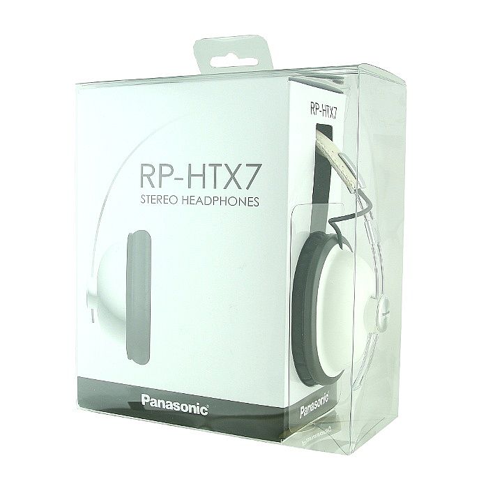 Panasonic RP HTX7 Headphones (white) at Juno Records.