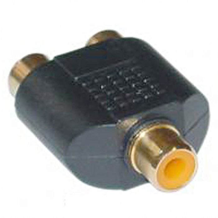 Double Adapter Phono (RCA) Plug (pair of female phono (RCA) to female ...