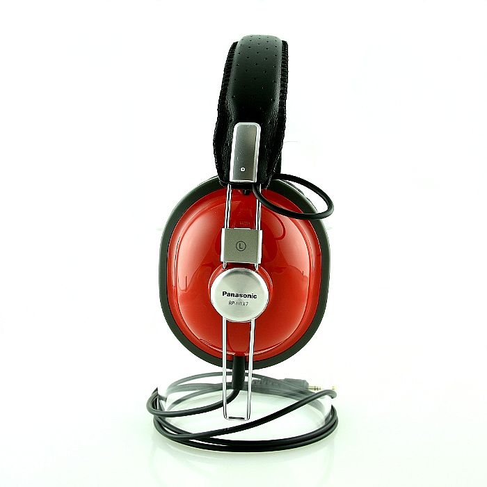 Panasonic RP HTX7 Headphones (red) at Juno Records.