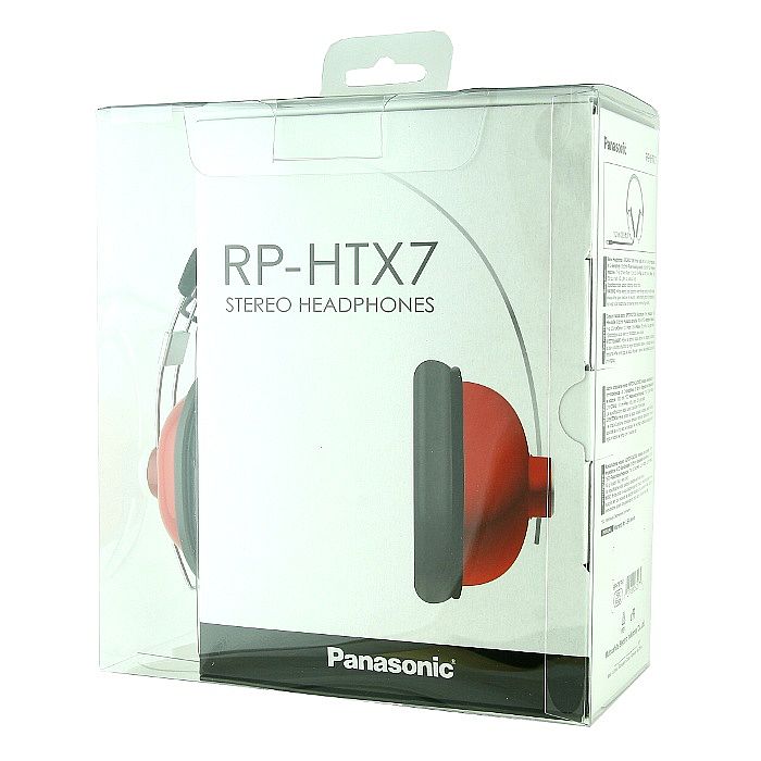 Panasonic RP HTX7 Headphones (red) at Juno Records.
