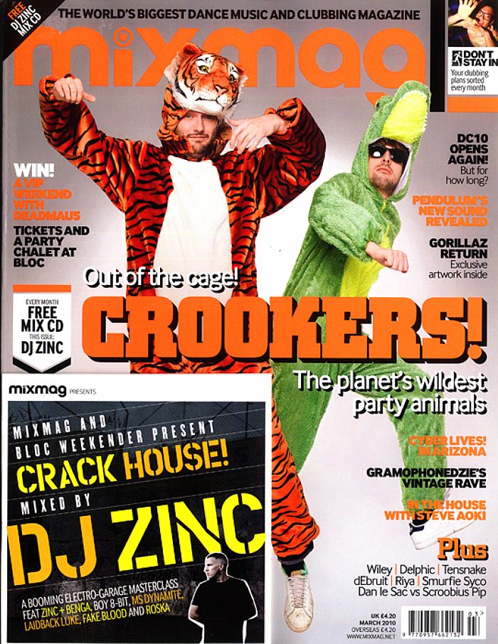 Mixmag Magazine: Issue 226 - March 2010 (incl. free DJ Zinc CD, feat ...