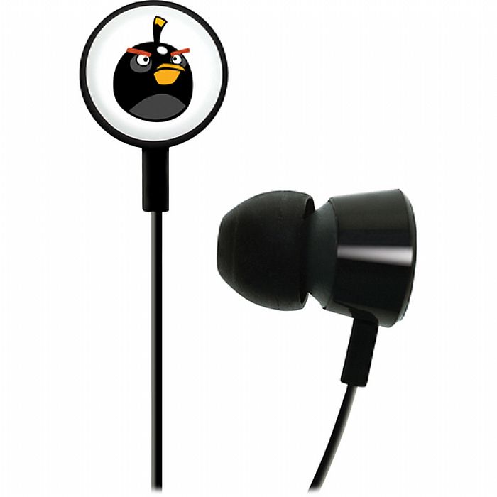 Gear4 HAB004G Angry Birds in-ear earphones (bomb bird design, black) at ...
