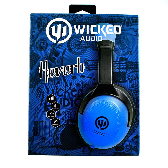 Wicked Audio Reverb WI8201 Headphones (blue & black) at Juno Records.