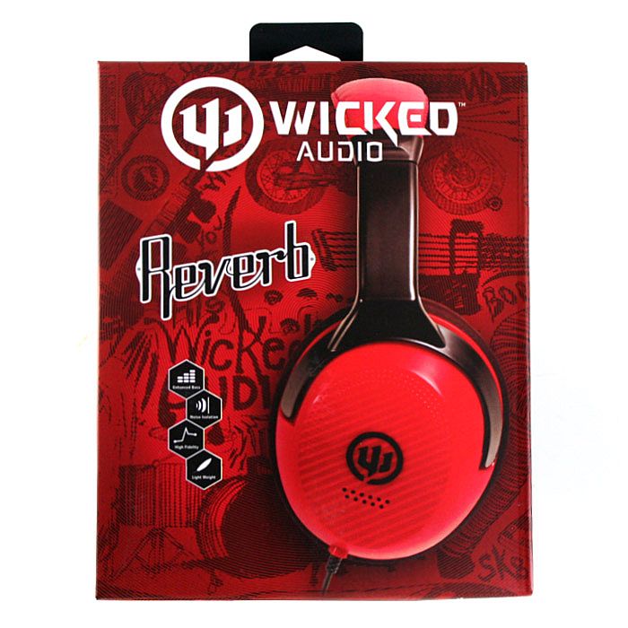 Wicked Audio Reverb WI8202 Headphones (red & black) at Juno Records.