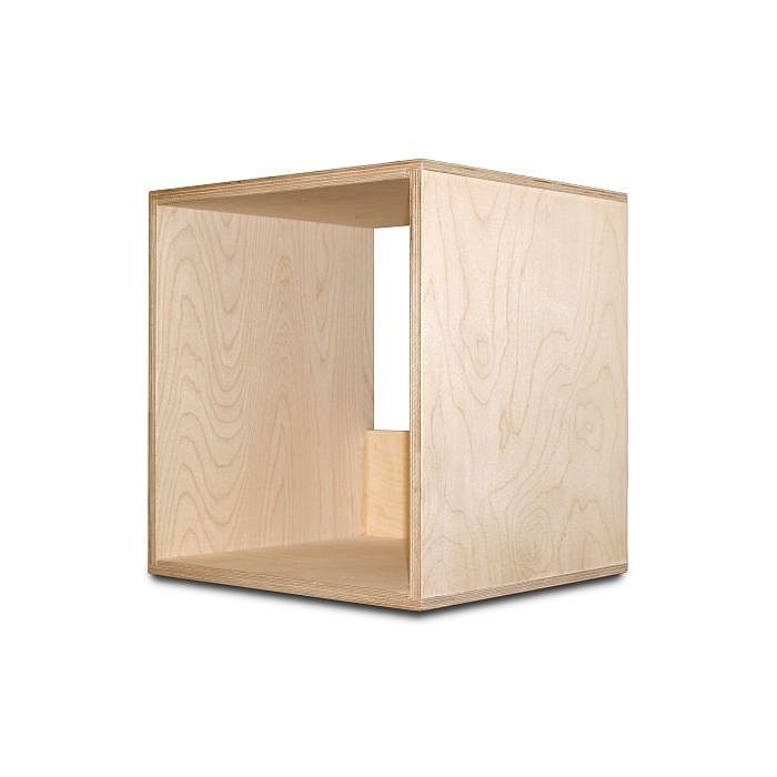 iCube LP100 12 LP Vinyl Record Storage Box (birch wood, satin lacquered ...