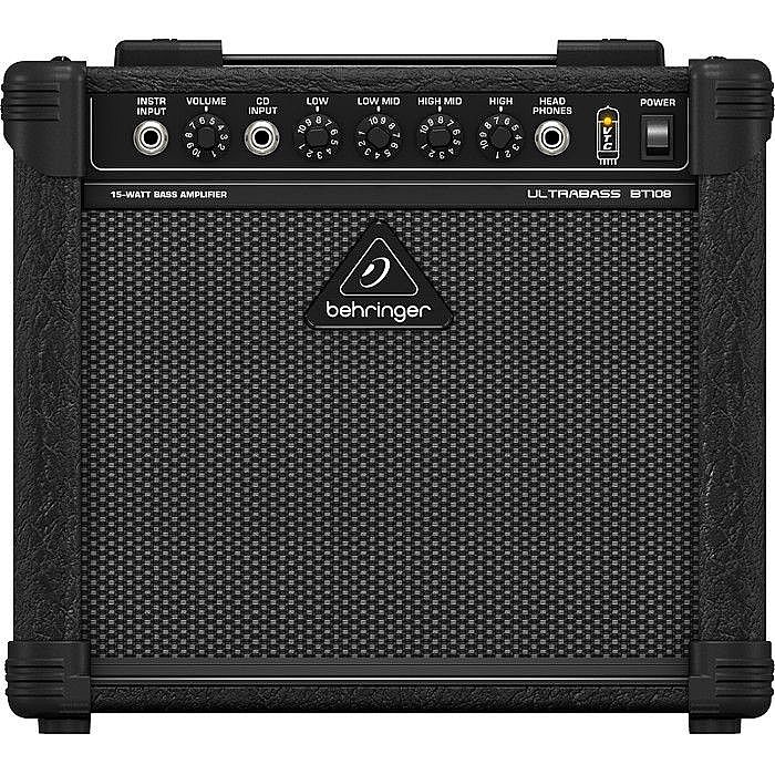 Behringer Ultrabass BT108 Ultra Compact 15 Watt Bass Amplifier With ...