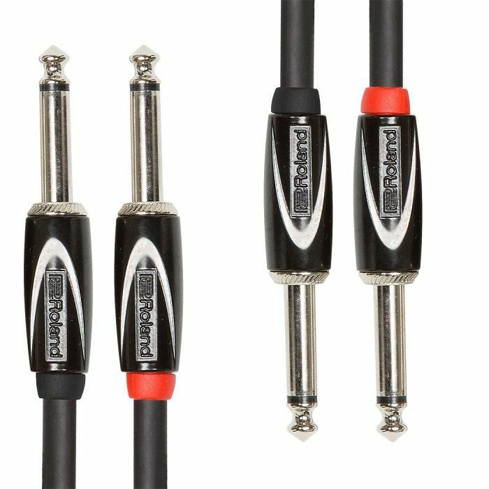 Roland RCC-5-2814 Black Series Dual 1/4 To 1/4 Interconnect Cable (1.5m ...