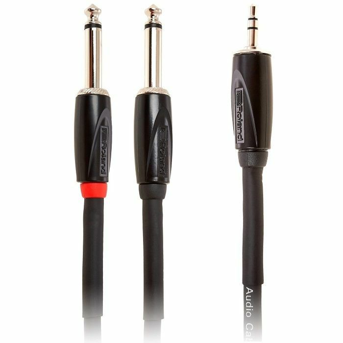 Roland RCC-5-3528 v2 Black Series 1/8 TRS To 2x 1/4 Insert/Splitter ...