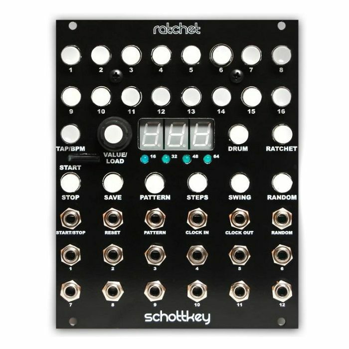 Schottkey Modular Ratchet 12-Channel/64-Step Drum Sequencer at Juno ...