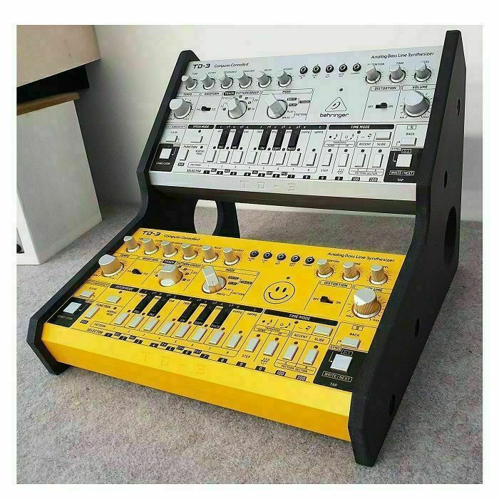 Synths & Wood Behringer TD3 & RD6 Dual Black Valchromat Stand at Juno ...