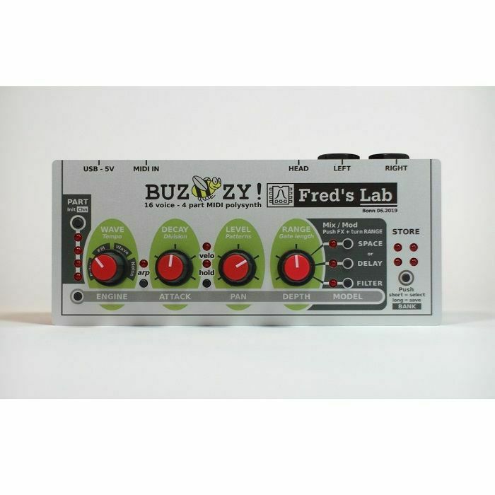Fred's Lab Buzzy! 16-Voice Digital Polysynthesiser at Juno Records.