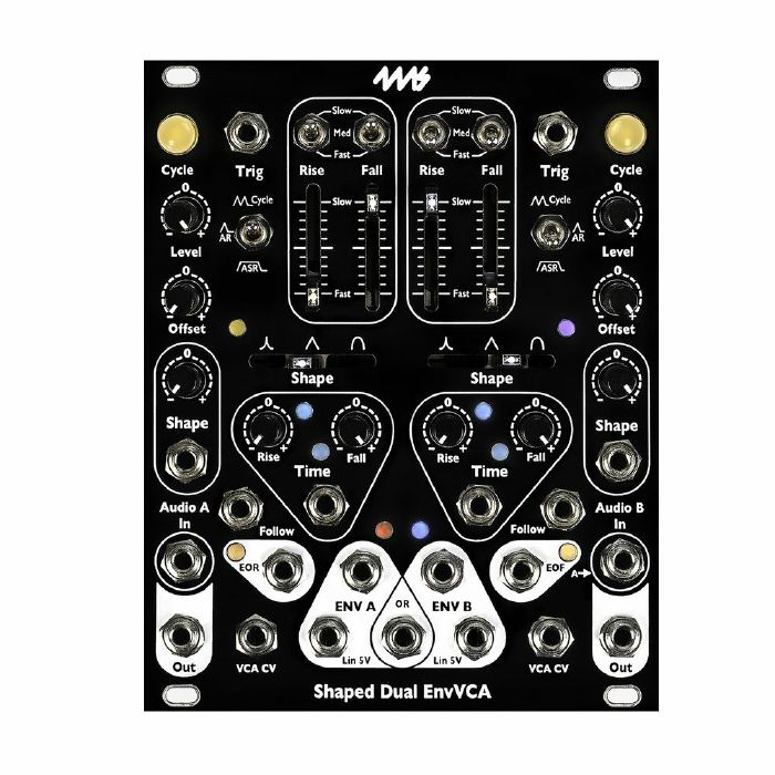 4ms Shaped Dual EnvVCA 2-Channel Analogue Envelope Generator Module at Juno Records.