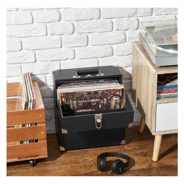 Legend Vinyl 12 Vinyl Record Storage Case 50 With Double Hinged Flaps ...